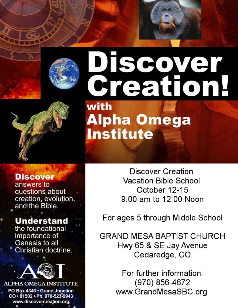Discover Creation VBS – grandmesasbc